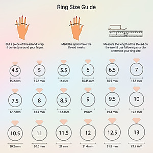 Elmas 1/4 ct Round White Diamond 10K Rose Gold Chevron V Engagement Fashion Band Ring for Women US8