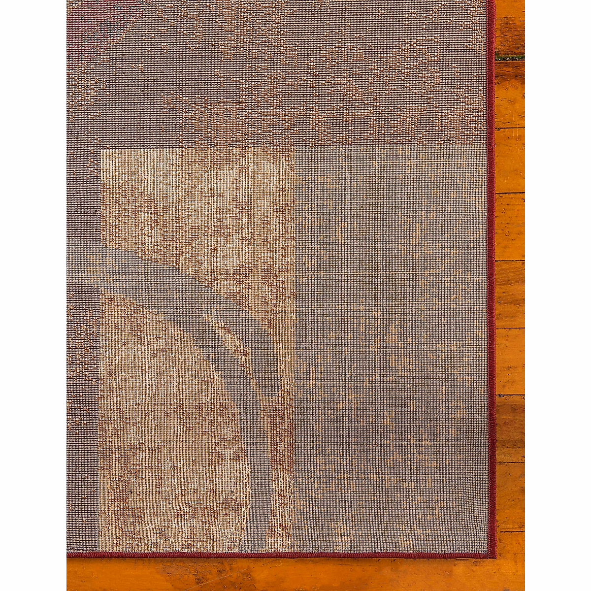 Unique Loom Barista Collection Area Rug - Kouillou (6' 1" x 9' Rectangle, Multi/ Brown)