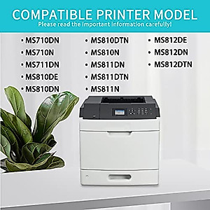 520Z 52D0Z00 Compatible (1 Pack, Black) Imaging Drum Unit Replacement for Lexmark MS710dn MS710n MS711dn MS810de MS810dn MS810dtn MS810n MS811dn MS811dtn MS811n MS812de MS812dn MS812dtn Printer - NUC