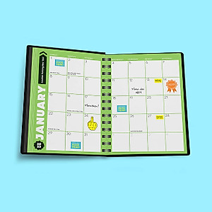 2023 No F*cking Excuses Fitness Tracker: 12-Month Planner to Crush Your Workout Goals & Get Shit Done Monthly (Thru December 2023) (Calendars & Gifts to Swear By)