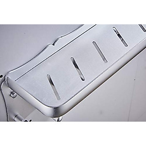 Magik Magnetic Supersonic Hair Dryer Accessories Metal Wall Mount Holder Hanger for Dyson and Other Hair Dryers Bathroom Toothbrush Makeup Cosmetic Shelf Rack Caddy Storage Organizer (Large, Silver)