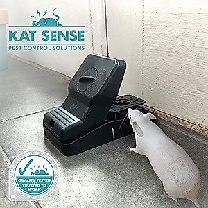 Pest Control Rat Traps for Instant Kill Results, Set of 6 Large Reusable Rodent Snap Trap for Mice ‘N Chipmunks, Big Outdoor Traps That Also Work Indoor for Home