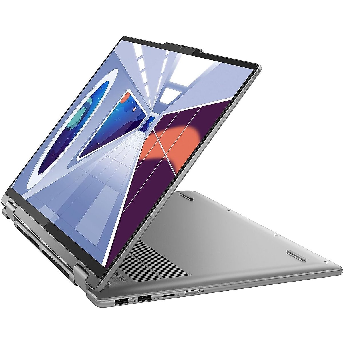 Lenovo 2023 Yoga 7 2-in-1 Laptop, 16" WUXGA Touchscreen Display, AMD Ryzen 5 7535U, 8GB DDR5 RAM, 512GB SSD, AMD Radeon 660M, Backlit Keyboard, Fingerprint Reader, Wi-Fi 6, Windows 11 Home