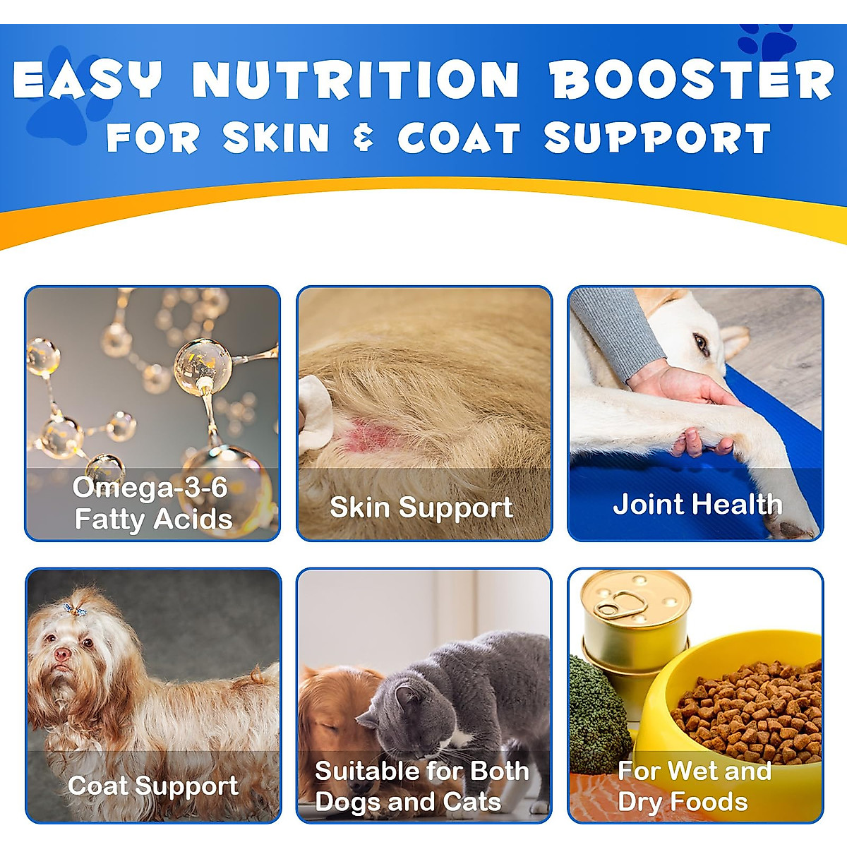 Salmon Oil for Dogs & Cats,Fish Oil for Dogs,Omega 3 Fish Oil for Dog's Skin and Coat,Supports Healthy Dog Skin and Coat Supplement, Contains Omega-3, EPA&DHA Wild Alaskan Salmon Oil 250ml