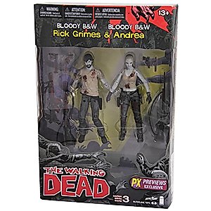 McFarlane Toys The Walking Dead Series 3: Rick and Andrea Action Figure (Bloody Versions) (2-Pack)