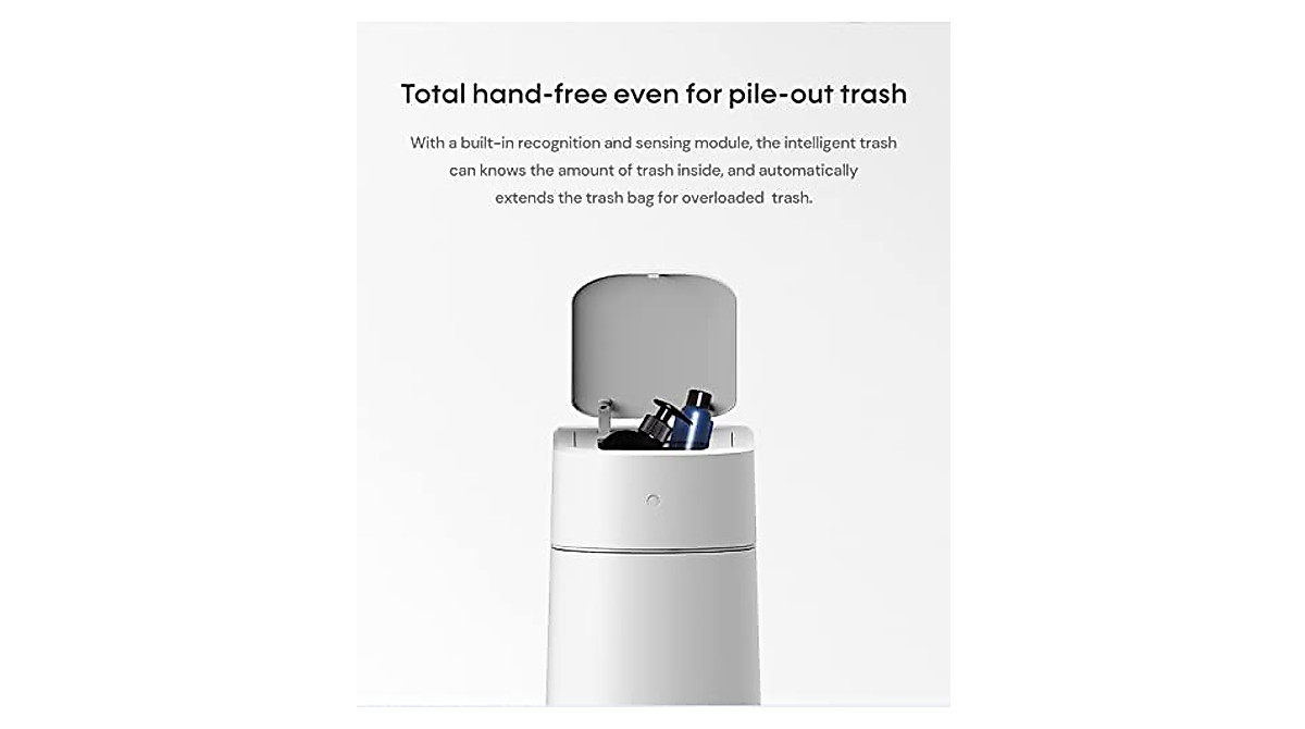 TOWNEW T3 Slim Smart Trash Can - Hands-Free & Self-Sealing