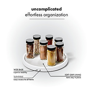 madesmart Basic Turntable, Single Level, White