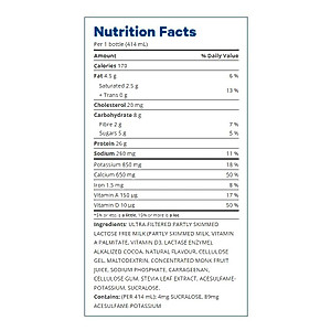 Fairlife Core Power 26g Protein Milk Shakes, Chocolate, Made with Canadian Milk, 414mL/14 fl. oz. (Pack of 6) Shipped from Canada