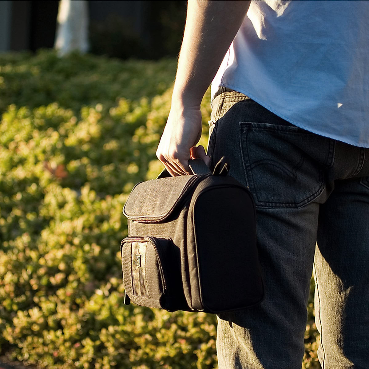 USA Gear MTG Bag Compact Card Case - Magic the Gathering Deck Carrying Case with Padded Customizable Interior, Fits MTG Deck Boxes, Booster Box, Yugioh Card Decks and more Accessories (Bag Only)