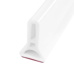 GenericBrands 48 Inch Collapsible Shower Threshold Water Dam Shower Barrier Retention System for Bathroom and Shower Room