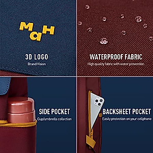 MAH Siro Backpack for Everyday Use, Women men, Brown