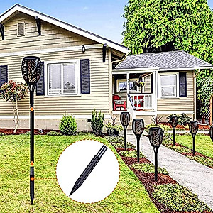 16 Pcs Path Light Replacement Plastic Stakes Ground Solar Torch Light Spikes for Garden Lamps Small Size