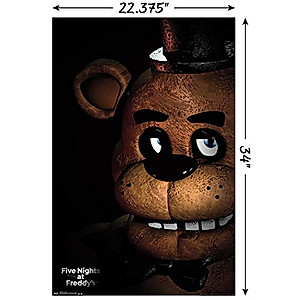Trends International Five Nights at Freddy's - Freddy Wall Poster, 22.375" x 34", Unframed Version