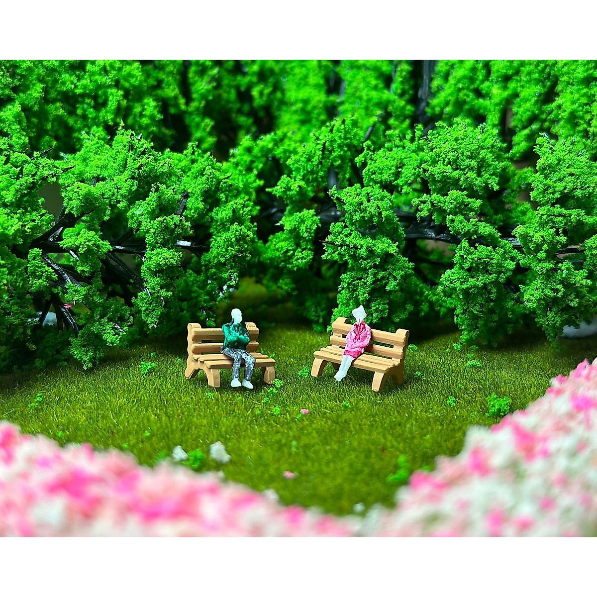 DS. DISTINCTIVE STYLE Unpainted Figures 1:100 Scale 100 Pieces Assorted Poses Miniature People for Architectural Layout Project Bonsai Decor