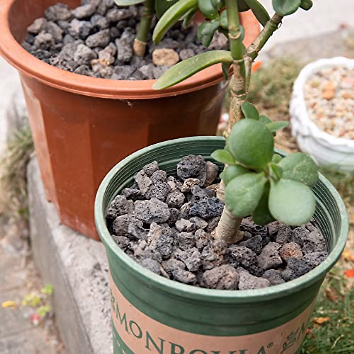 Ausluru 5lbs Natural Lava Rocks Fire Stone Granules for Gardening Soil, Volcanic Fire Pit Lava Rocks Ideal for Fireplaces Fire Pits, Plants Cultivation and Aquariums, Black