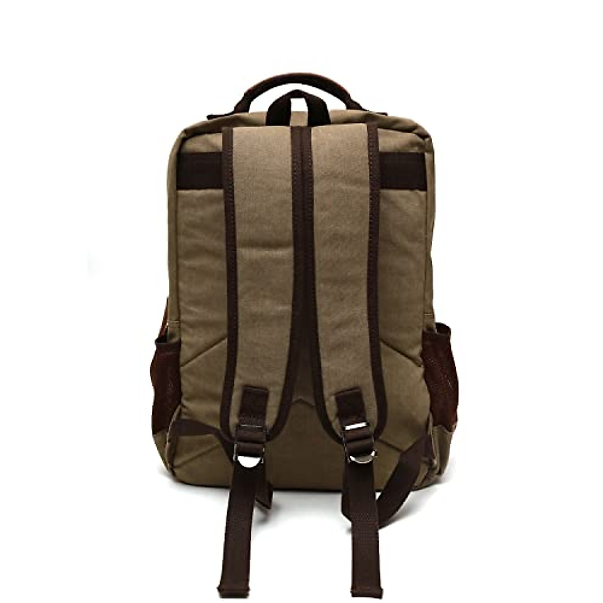 JIAO MIAO Canvas Vintage Message Travel Bag Rucksack Laptop Backpack,220807-07