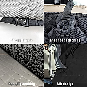 Veckle Cargo Liner, SUV Cargo Cover for Dogs with Side Flaps Hammock Water Resistant Nonslip Dog Seat Cover Cargo Area Protector Scratchproof for SUVs Sedans Vans