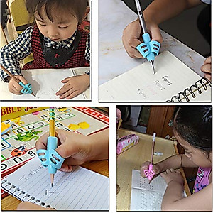 Pencil Grips - JuneLsy Pencil Grips for Kids Handwriting Posture Correction Training Writing AIDS for Kids Toddler Children Special Needs (3 PCS)