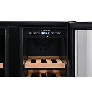 EdgeStar CWB1760FD 24 Inch Built-In Wine and Beverage Cooler with French Doors