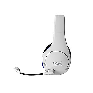 HyperX HHSS1C-KB-WT/G Cloud Stinger Core – Wireless Gaming Headset, for PS4, PS5, PC, Lightweight, Durable Steel Sliders, Noise-Cancelling Microphone - White