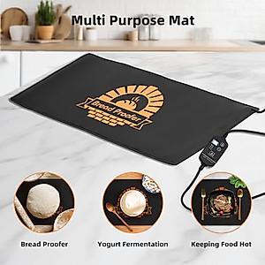 Bread Proofer Bread Dough Starter - Adjustable Temperature Dough Proofer with Thermostat Control Bread Warming Mat