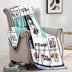 Soft and Comfortable Flannel Blanket Throw Blankets Bed Blanket for Couch Sofa Home Decor 60"x50"