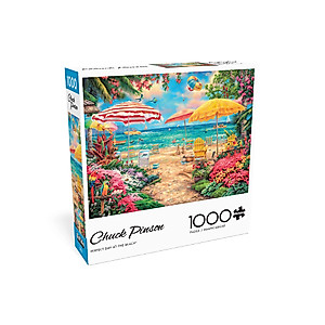 Buffalo Games - Chuck Pinson - Perfect Day at The Beach - 1000 Piece Jigsaw Puzzle