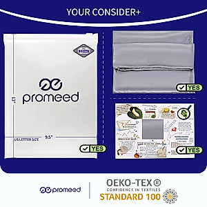 PROMEED Premium 6A Silk Pillowcase Toddler Size for Kids - 100% 22 Momme Mulberry Silk Travel Pillow Case Covers for Hair and Skin (Toddler/Travel 13"x18", White)