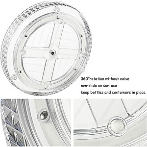 Lazy Susan Makeup Organizer for Bathroom Countertop (3 Tie Green)