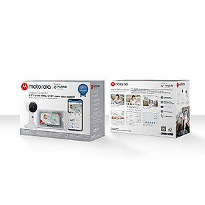 Motorola LUX64 by Hubble Connected Video Baby Monitor – 4.3" Parent Unit and 1080p Wi-Fi Viewing for Baby, Elderly, Pet - 2-Way Audio, Night Vision, Digital Zoom, Hubble App