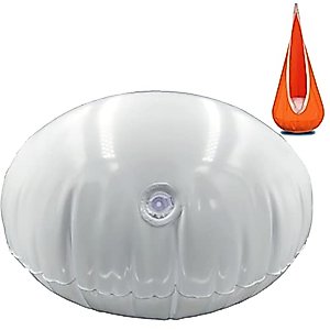 Kids Swing Hammock Pod Chair Replacement Inflatable Cushion , 27.5 in Swing Hammock Pod Chair Thickened PVC Inflatable Cushions (White)