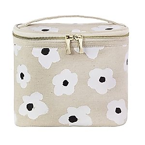 Kate Spade New York Insulated Lunch Tote, Small Lunch Cooler, Thermal Bag with Double Zipper Close and Carrying Handle, Faye Floral