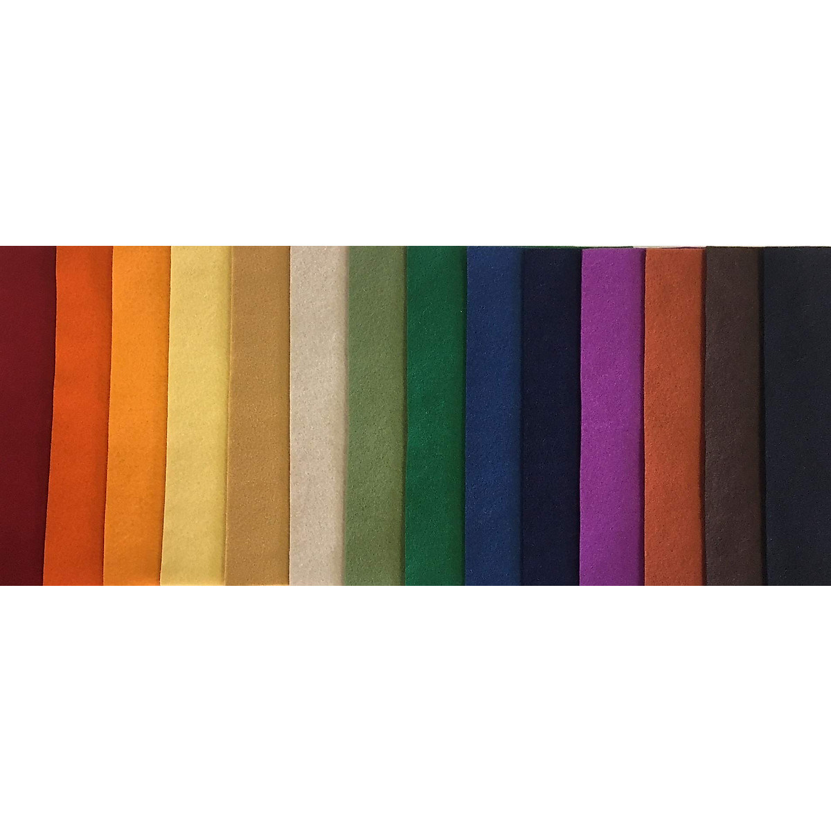 100% Wool Craft Felt - 14 Sheet Package - from National NonWovens Co.
