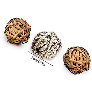 Hamiledyi Rabbit Seagrass Mat Activity Mat Bunny Chew Toy Small Animal Activity Play Ball Carrot Toy for Hamster Guinea Pigs Gerbils