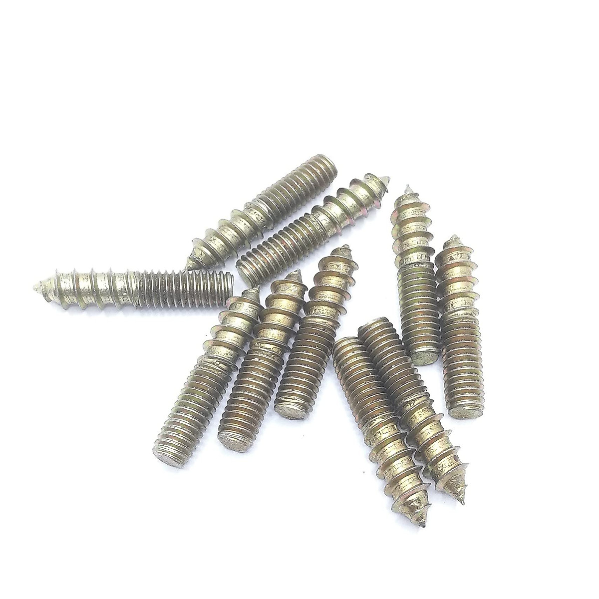 Hanger Bolt M6x30 Double Headed Bolt Self-Tapping Screw for Furniture 10Pcs