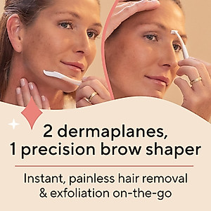 Finishing Touch Flawless DermaPlane Travel Pack Facial Exfoliator & Hair Remover