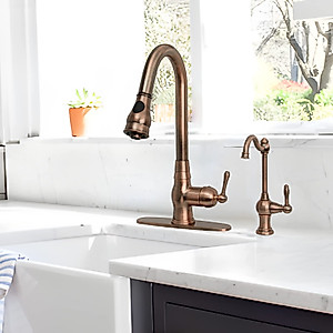 One-Handle Drinking Water Filter Faucet Water Purifier Faucet (Antique Copper)