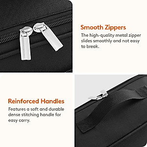 Lifewit Freezable Lunch Box, Insulated Reusable Lunch Bag with 2 Ice Packs, Mini Cooler Snack Bag for Bento Box for Salad, Sandwich, Snacks for Boys/Girls/Men/Women for School/Work/Daycare, Black