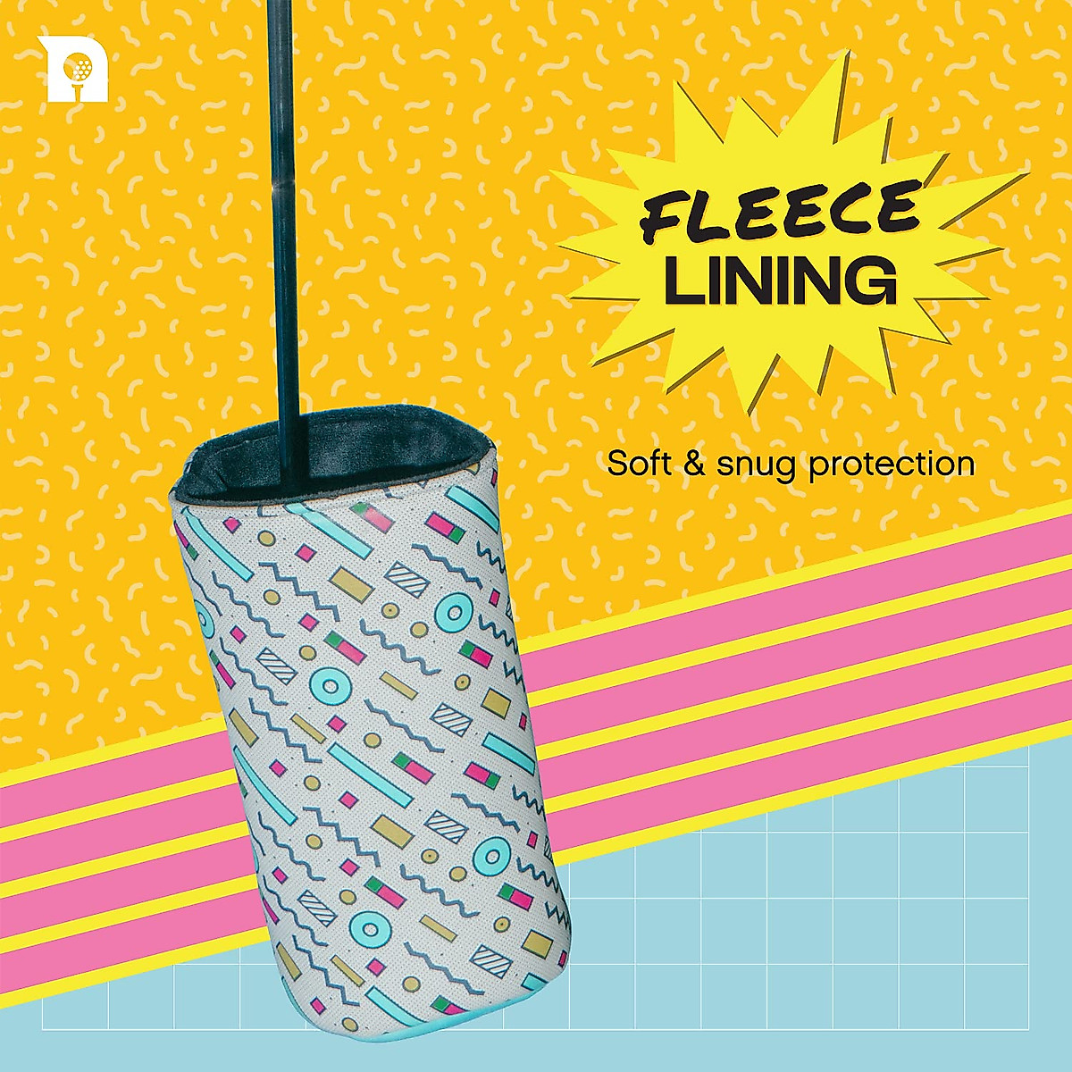 Noonan Golf Driver Headcover - Premium Golf Club Cover - Fleece Lined & Water Resistant - Fun, Creative & Unique Headcover Designs (Bodacious Baysider)