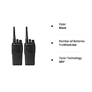 2 Pack of Motorola CP200d UHF Two Way Radios