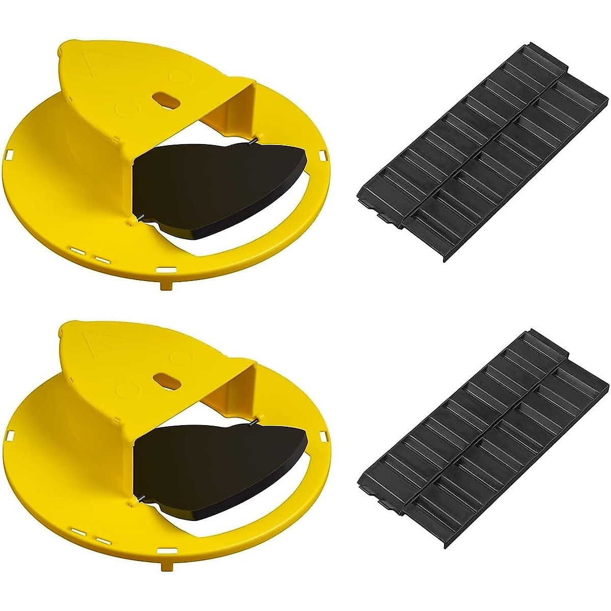 MGVDSES Mice Mouse Trap Bucket Flip Lid,Mouse Trap Bucket Indoor Outdoor,Humane Mouse Trap,Mouse Trap Bucket Lid Auto Reset | 5 Gallon Bucket Compatible | Mouse Trap Bucket Lid (2 Pack)