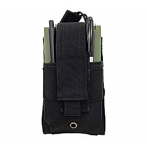 LefRight Multi Purpose MOLLE Compact Utility Gadget Phone Belt Holder Pouch Small with Carabiner