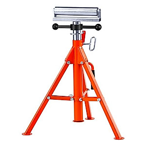 VEVOR Roller Stand, Heavy Duty 2500 LBS Load Capacity Tool Stand - 28"-52" Height Adjustable - Foldable Space-Saving Design - for Woodworking and Metalworking Long Boards, Metal Pipes or Bars