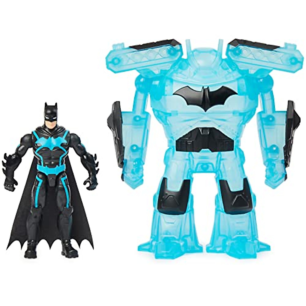 DC Comics Batman Bat-Tech 4-inch Deluxe Action Figure with Transforming Tech Armor, Kids Toys for Boys Aged 4 and up