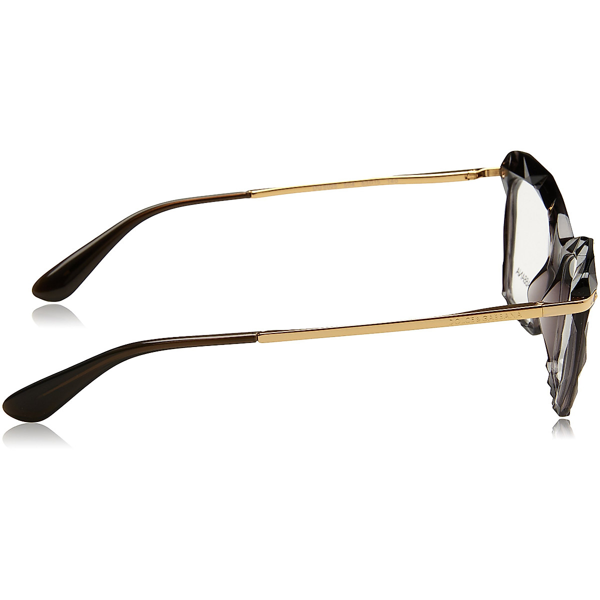 Dolce & Gabbana Dolce & Gabanna Transparent Grey Woman Cat Eye Eyeglasses