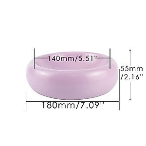 MEI YI TIAN Purple Ceramic Paper Clip Holder Creative Donut Paperclip Holders for Office Home Desk Organizer Dispensers Desktop Elegant Jewelry Binder Clips Storage Tray (Purple)