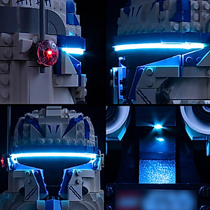 BrickBling LED Light Compatible with Lego Captain Rex Helmet Set 75349 (Lights Only), New 2023 Lighting Compatible with Lego Helmet- Light up Your Model