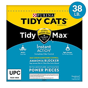 Purina Tidy Cats Clumping Cat Litter, Tidy Max Instant Action Multi Cat Litter - 38 lb. Box