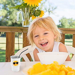 Joyclub 12 Pack 3 oz Mini Tumbler Shot Glass with Straw and Lid White Insulated Personalized Sublimation Short Glasses Mini Tumbler for Espresso Coffee Kids Party Favors