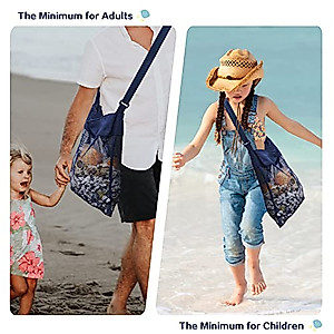 Rimobul Sand Away Beach Treasures Seashell Pocket Mesh Bags - Set of 4(Large)